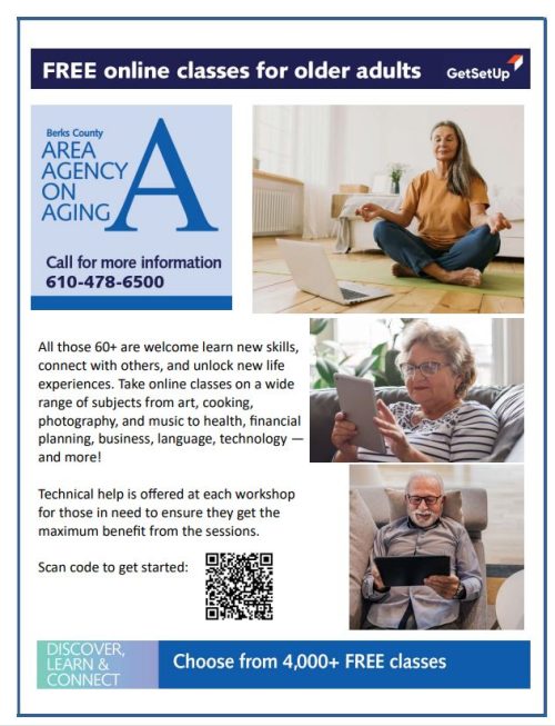 Free Online Classes for Older Adults - Berks County Area Agency on ...