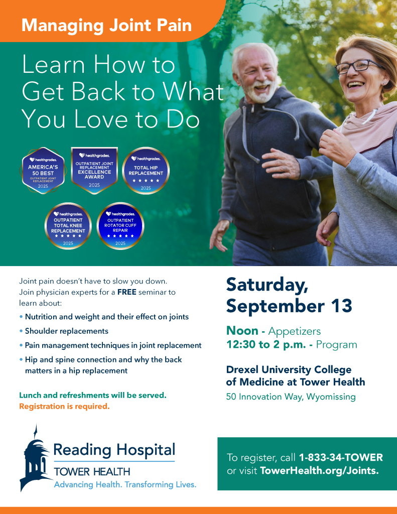 Do you struggle with joint pain? - Berks Encore